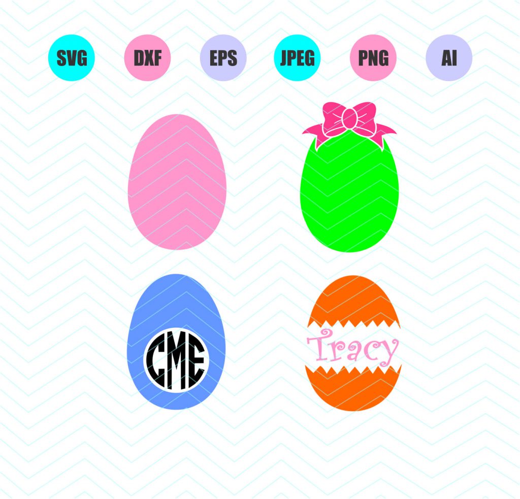 Easter Eggs Svg, SVG File, DXF File, PNG File, Clipart, Digital Cut ...