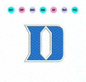 Duke Blue Devils Logo Machine Embroidery Design 4 Sizes - INSTANT ...