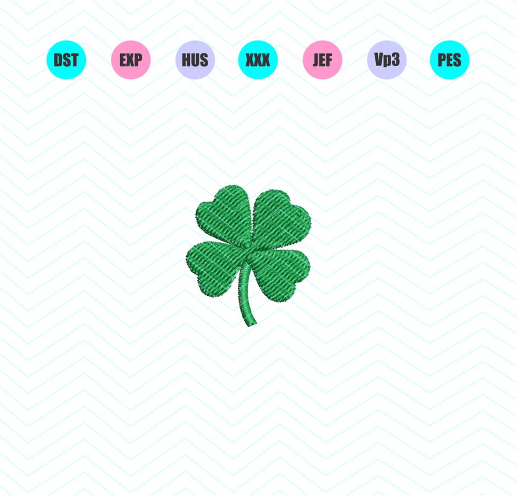 Mini Four Leaf Clover Machine Embroidery Design 3 Sizes - Instant ...